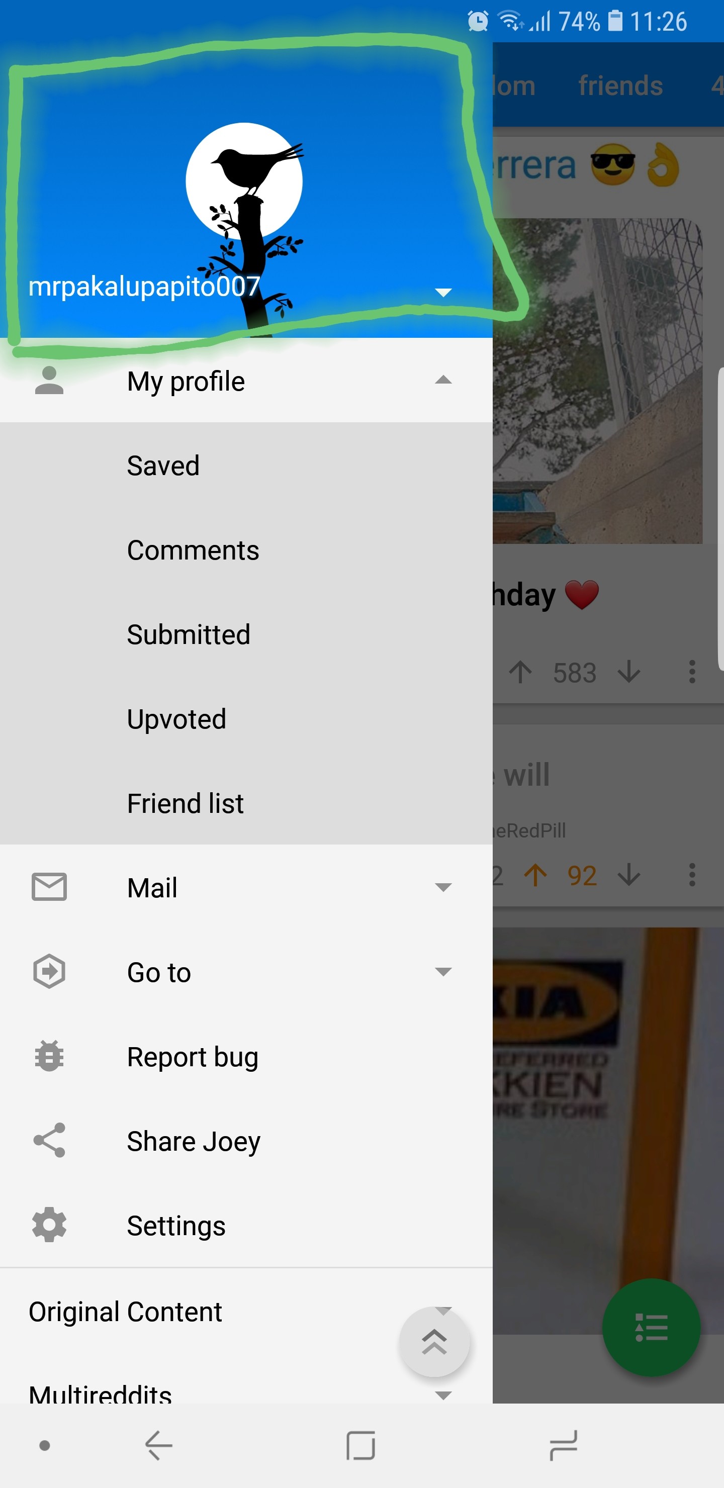 How do you change the image on the left banner? | Scrolller