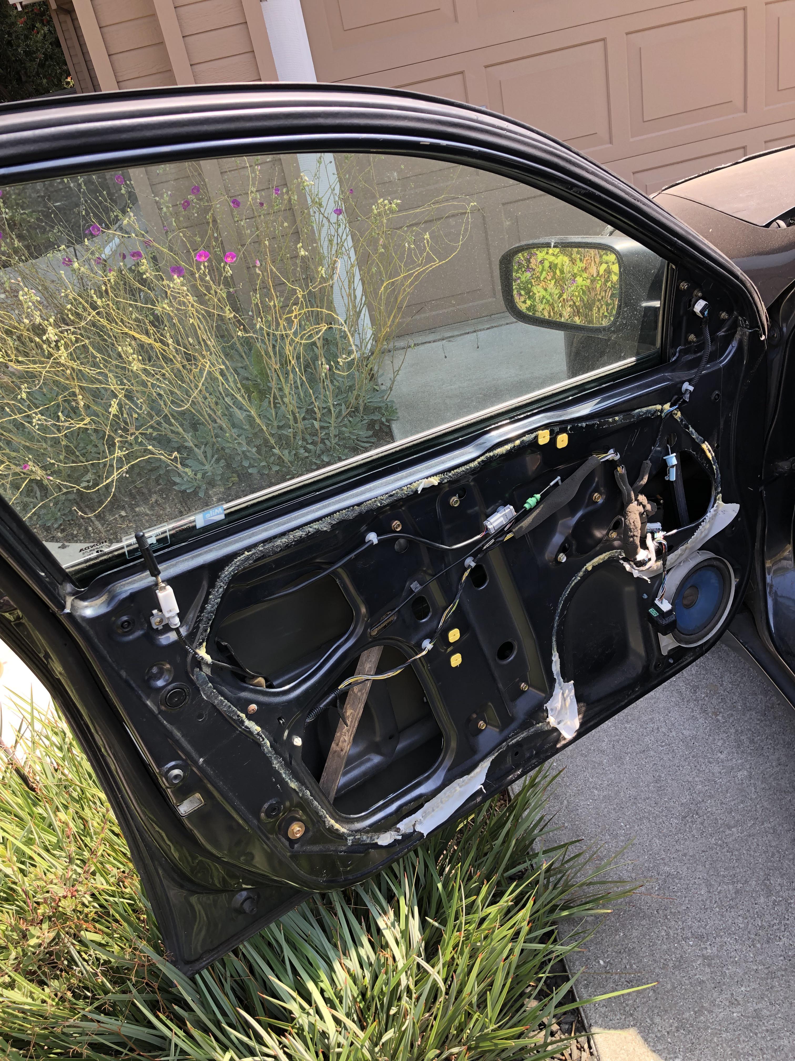 How I keep my window up. Also pull the cable to open door. | Scrolller