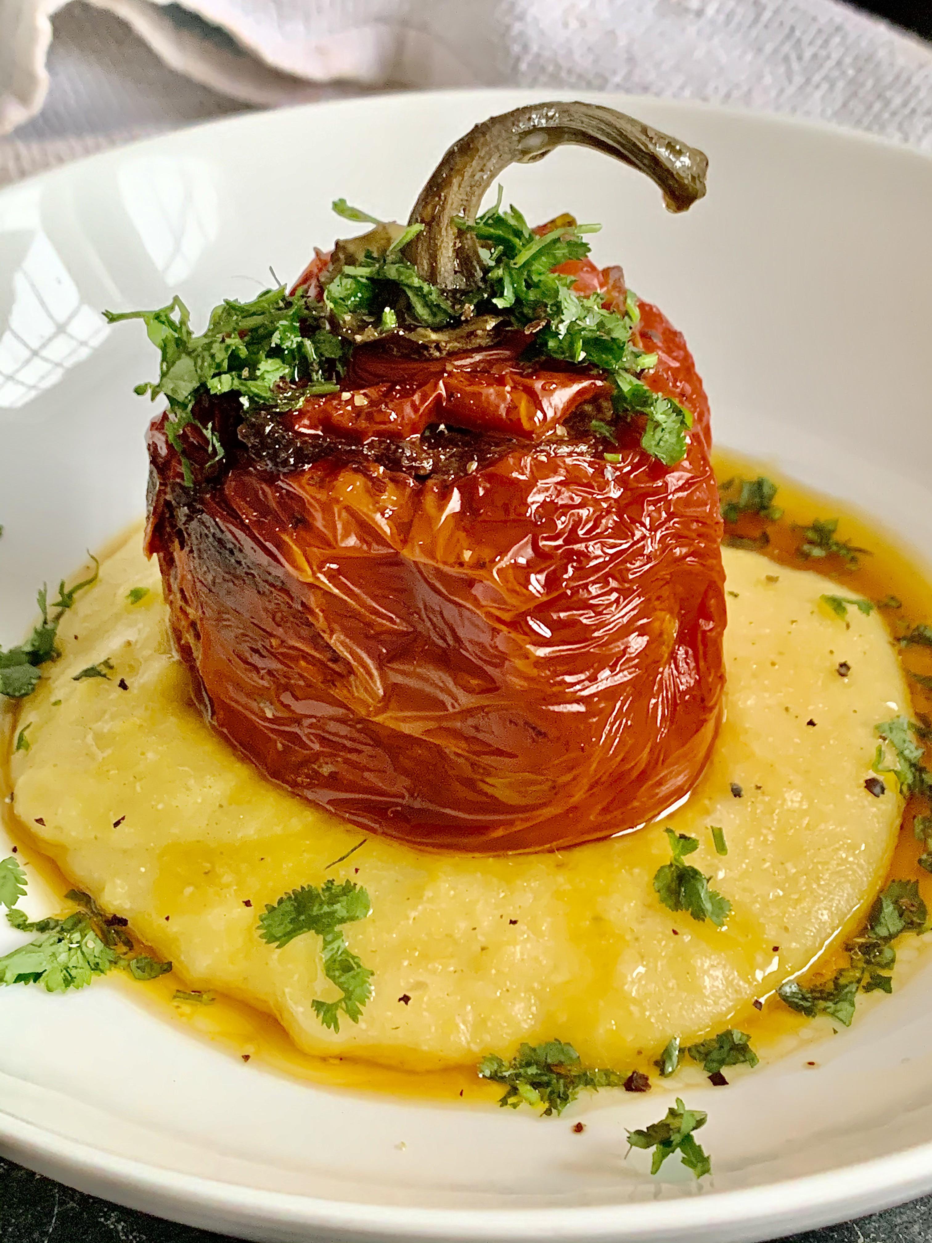 How I made stuffed red peppers taste like caramel, without adding sugar or sweeteners (recipe ...