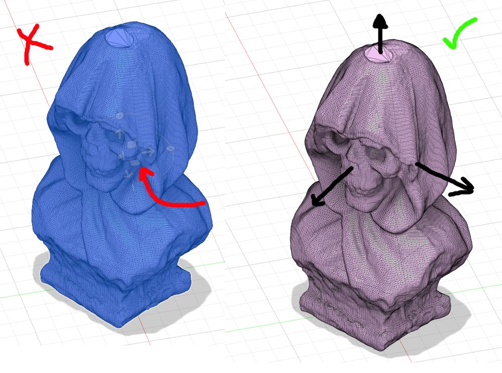 How to give an object new rotation/scaling axes? | Scrolller