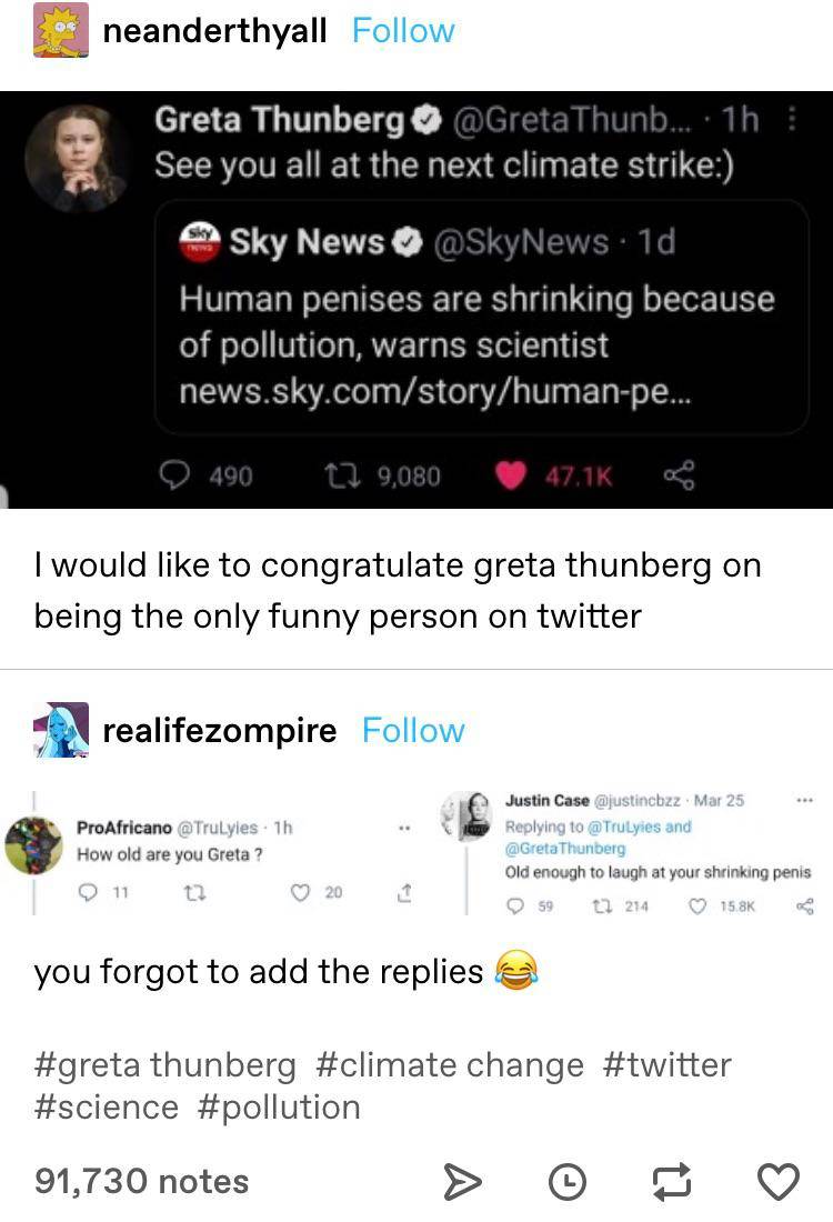 How to make climate change a REAL crisis: 🤣 👉🏼 🍆 | Scrolller