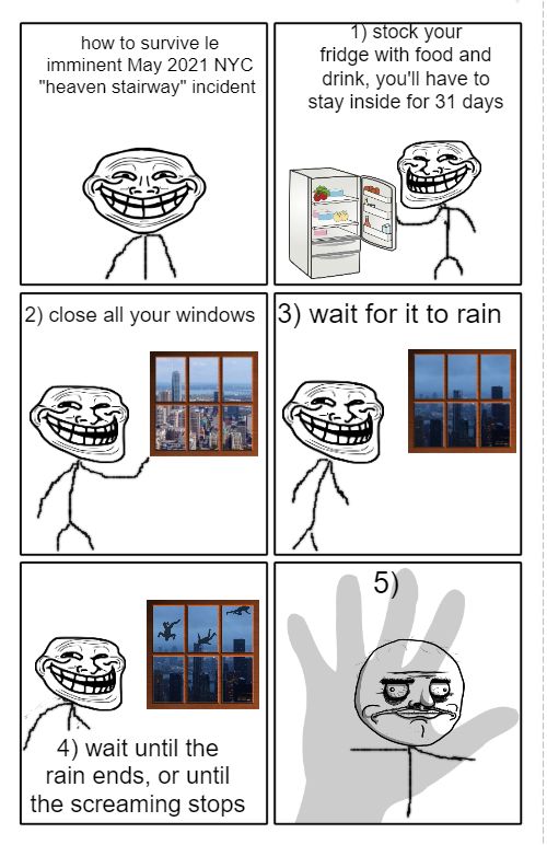 How to survive the 2021 NYC heaven stairway incident. | Scrolller