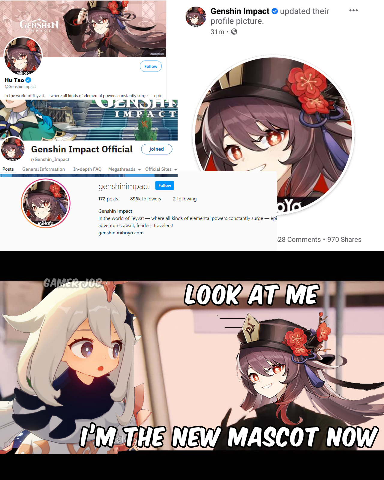 Hu Tao the new mascot | Scrolller