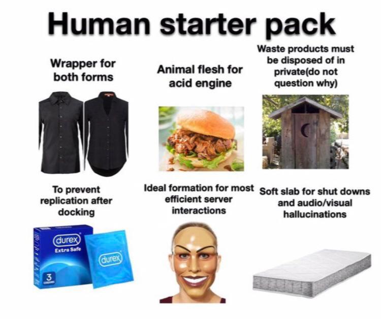 Human starter pack | Scrolller