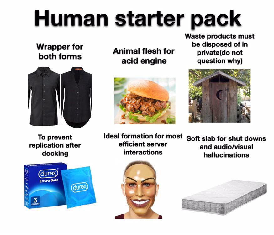 Human starter pack | Scrolller