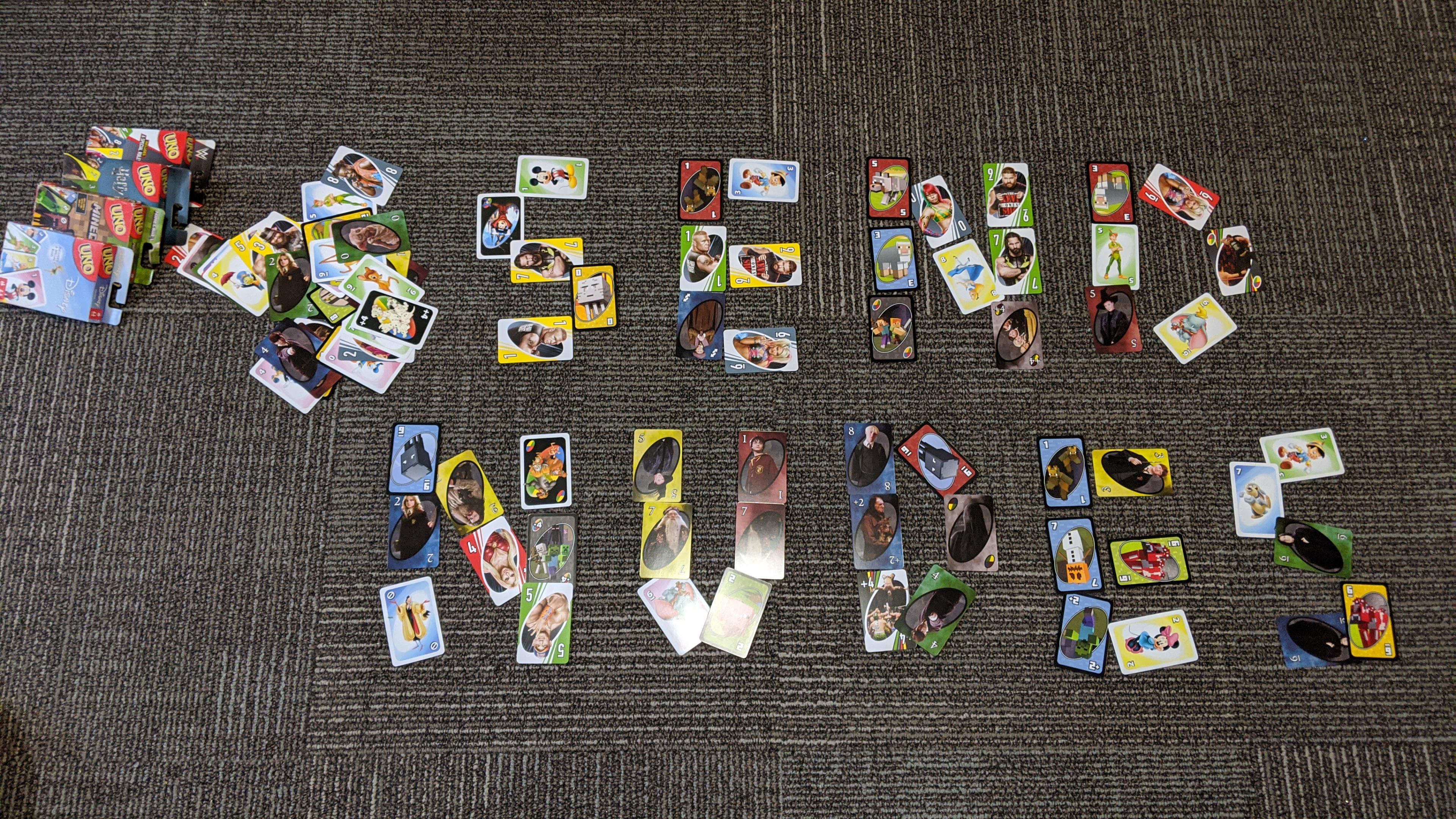 I accidentally spilled my uno deck | Scrolller