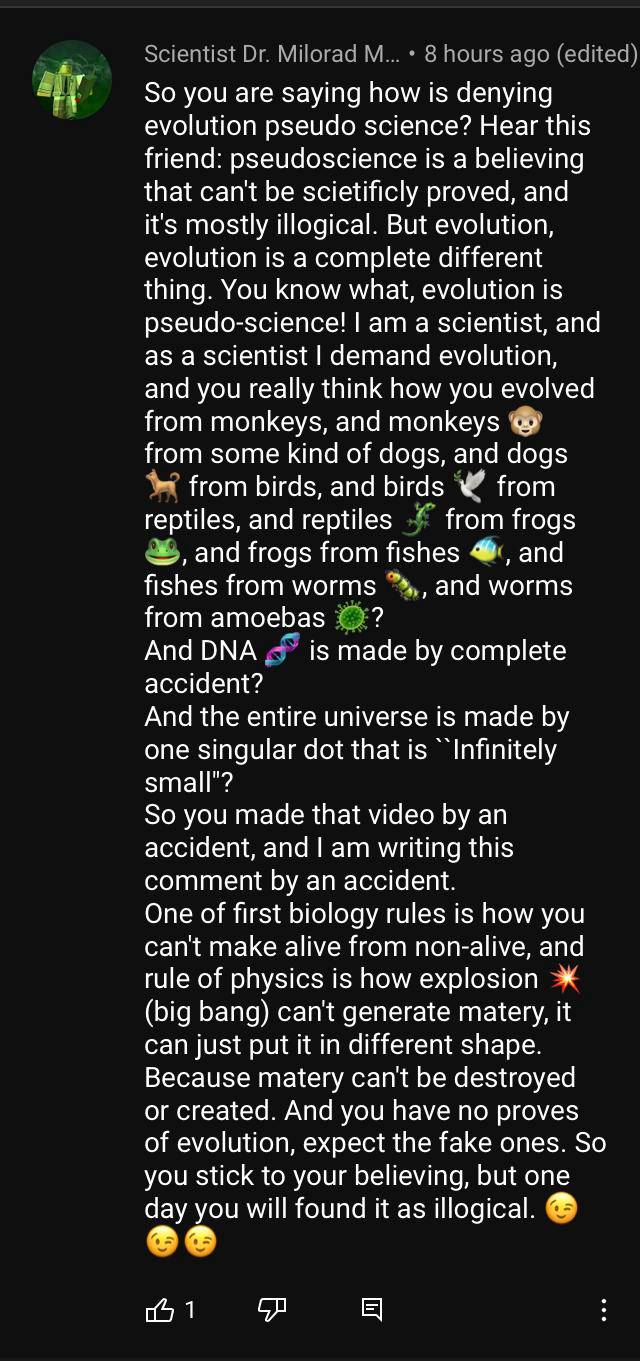 “I aM A SciEnTisT” | Scrolller