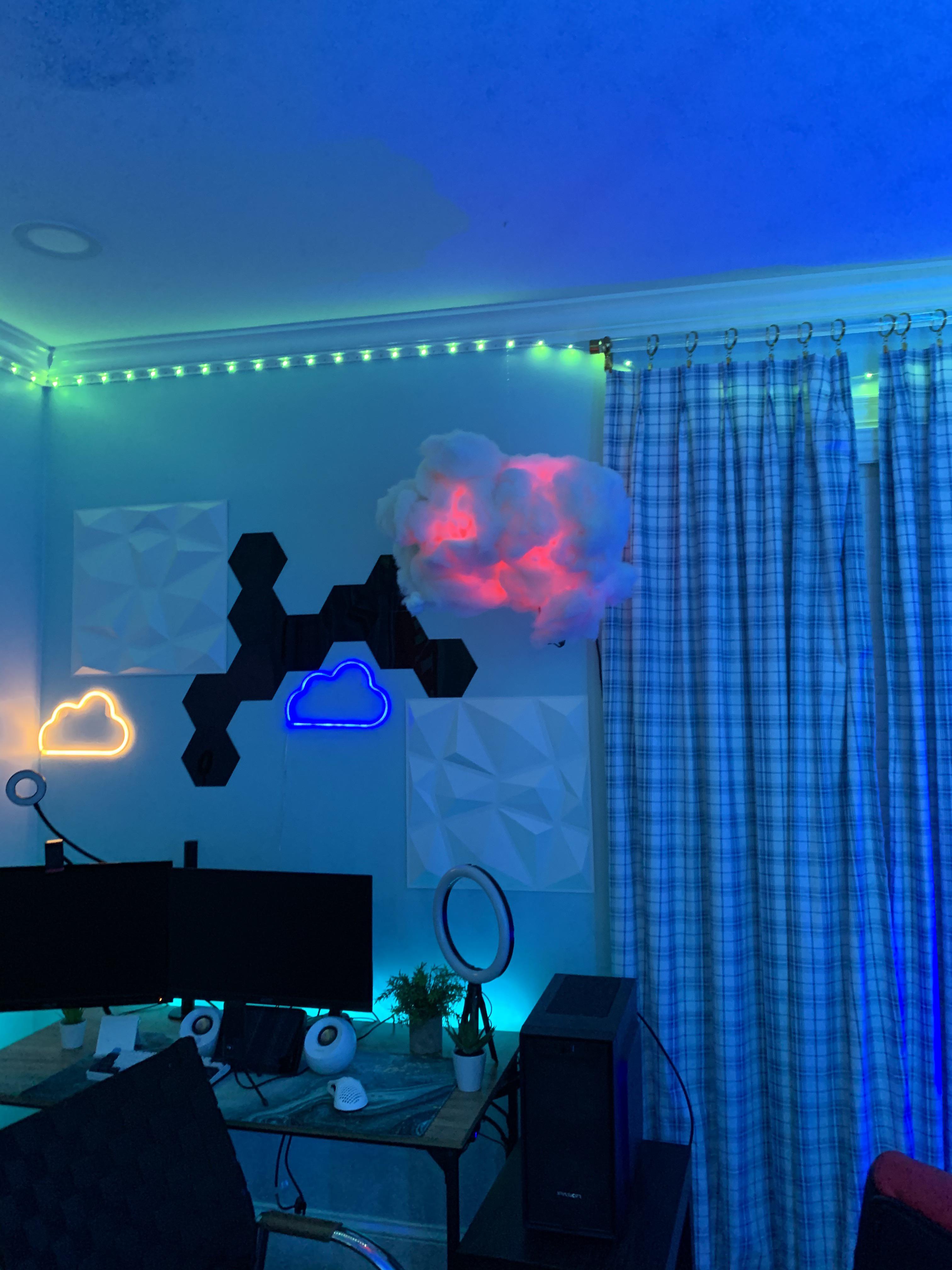 i built a floating rgb cloud | Scrolller
