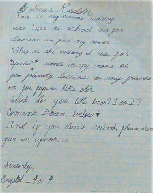 I can write Cursive | Scrolller