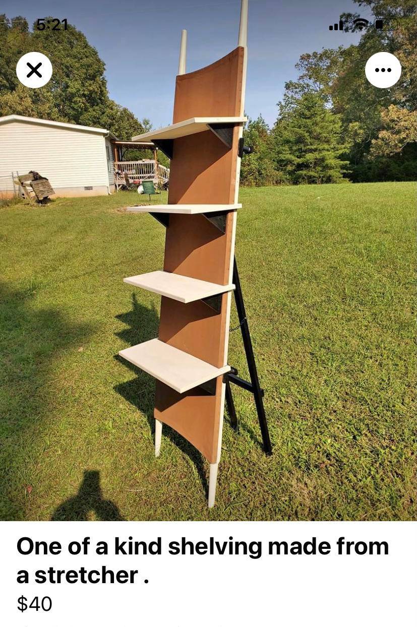 I’d never see a stretcher and think about converting it into a book shelf | Scrolller
