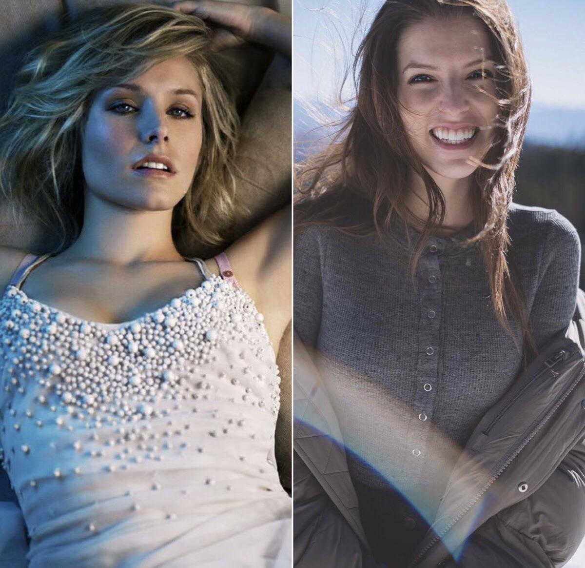 Kristen Bell sitting on my face and Anna Kendrick sitting on my cock is my ultimate fantasy ...