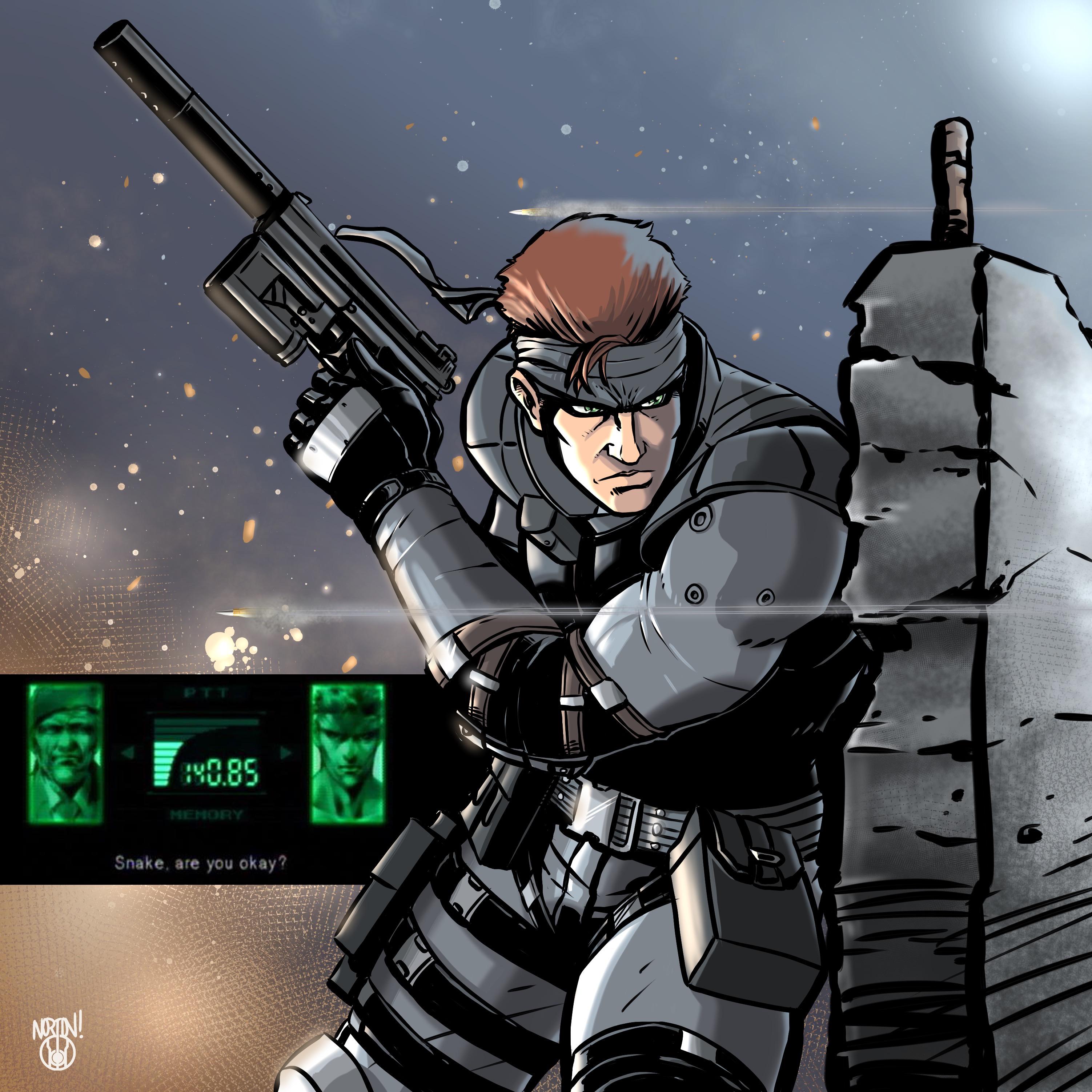 I decided to do some Metal Gear Solid fan art. This was a lot of fun! | Scrolller