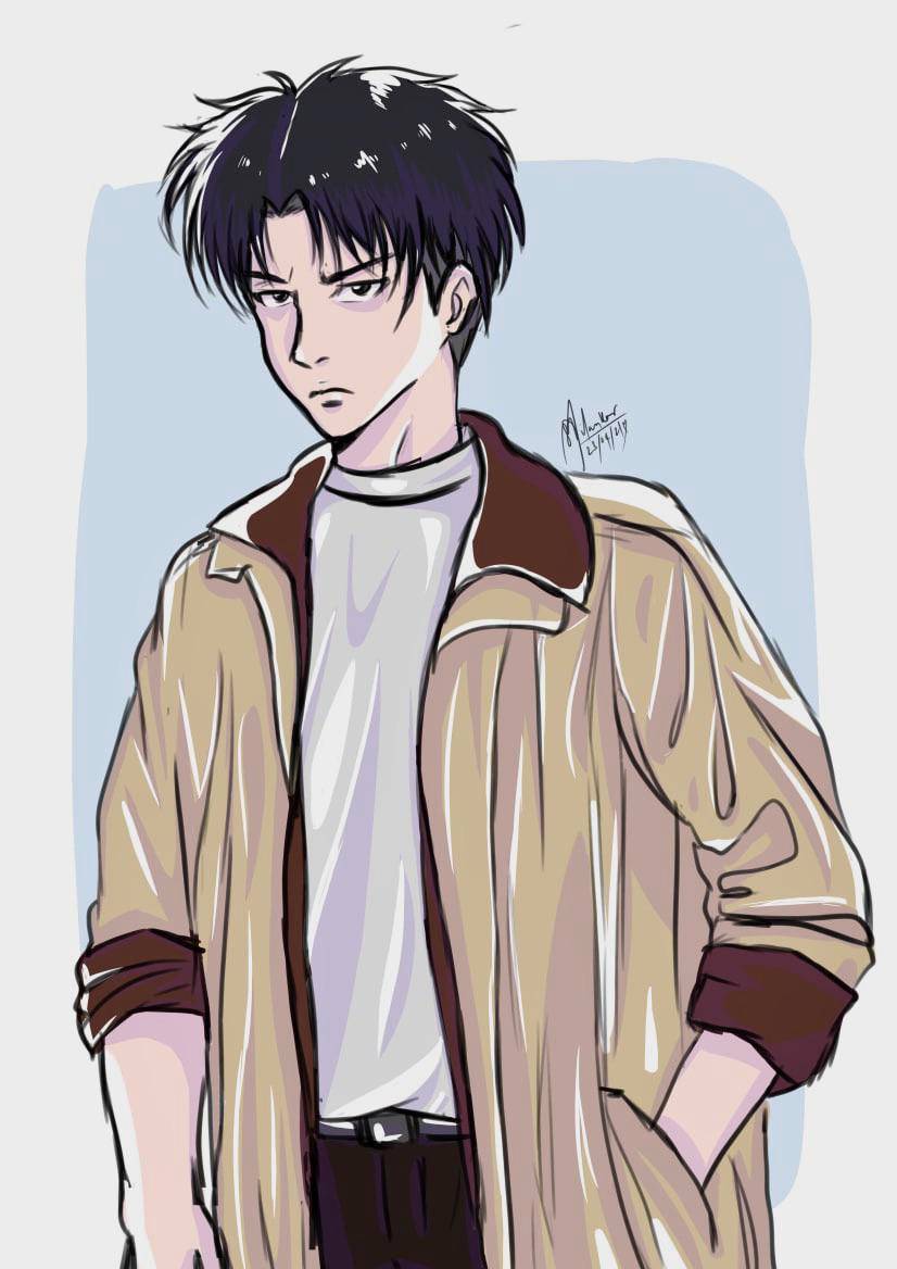 i decided to draw levi in casuals ^ ^ | Scrolller