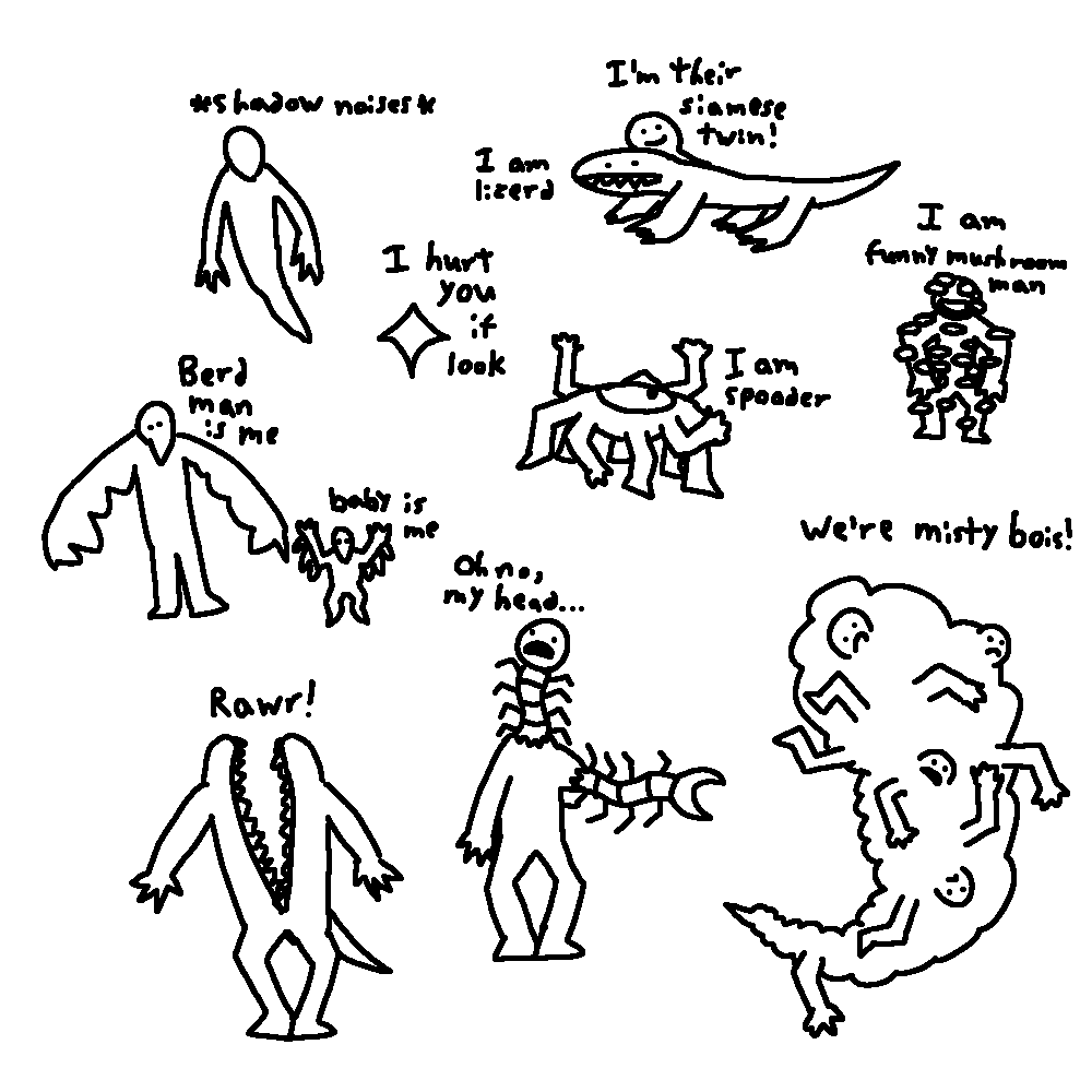 I decided to make some of the darkwood monsters. They be cool. | Scrolller