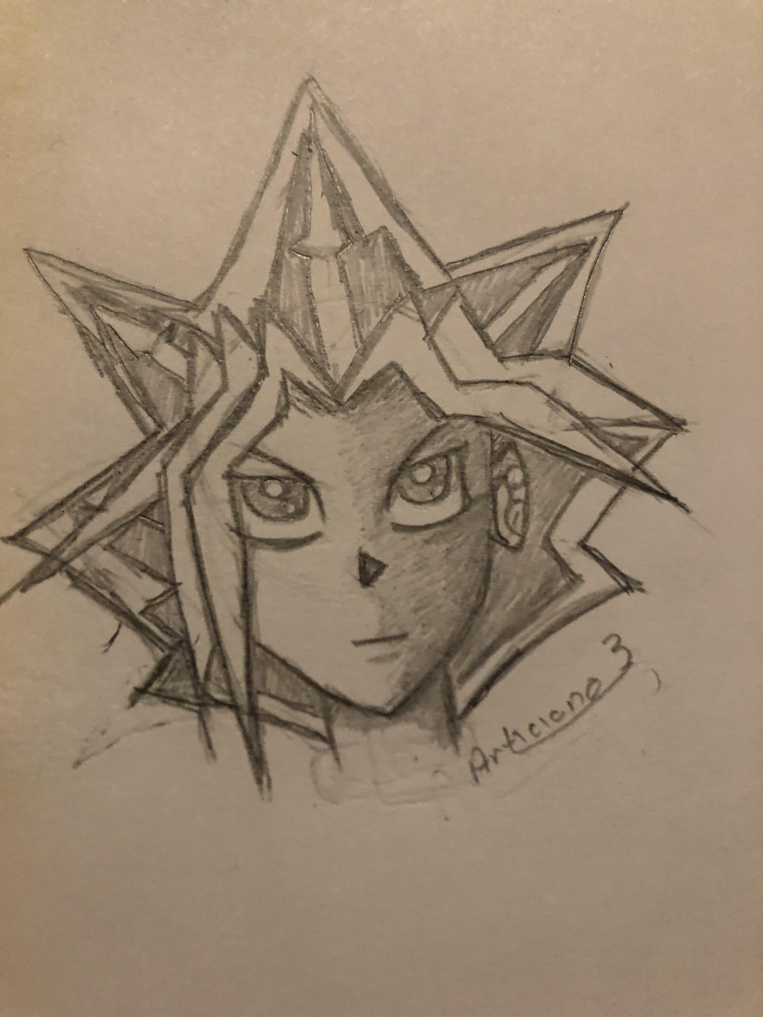 I did a drawing of Yami Yugi | Scrolller