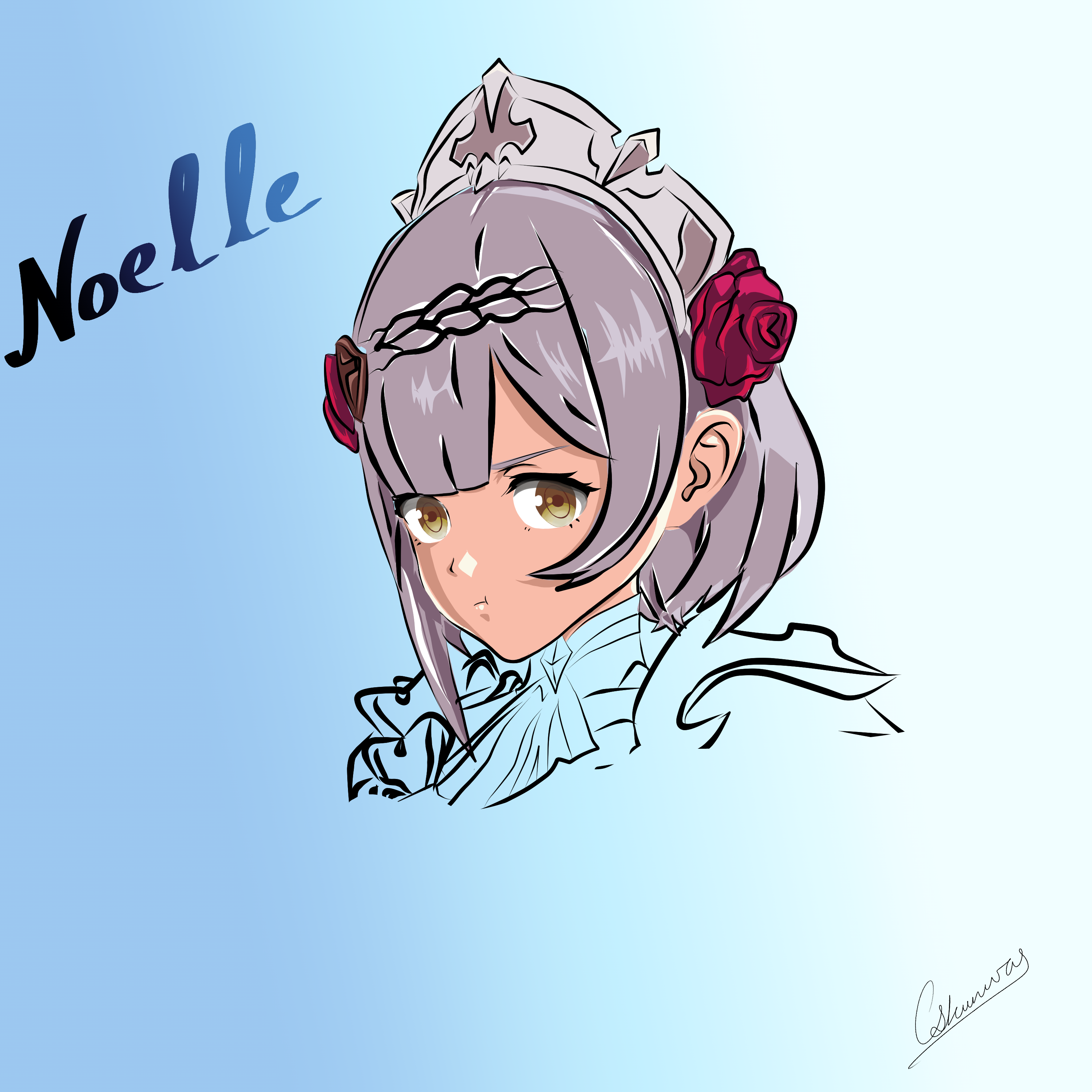I did a quick Noelle fanart. Pouting Noelle is kawaii, ain't she? P.s. Apologies that I didn't ...