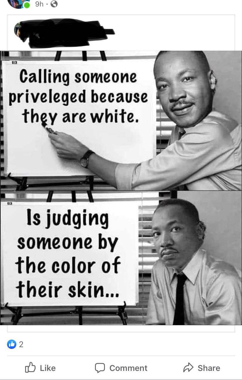 I don’t think Racist Grandpa knows what privilege is. | Scrolller