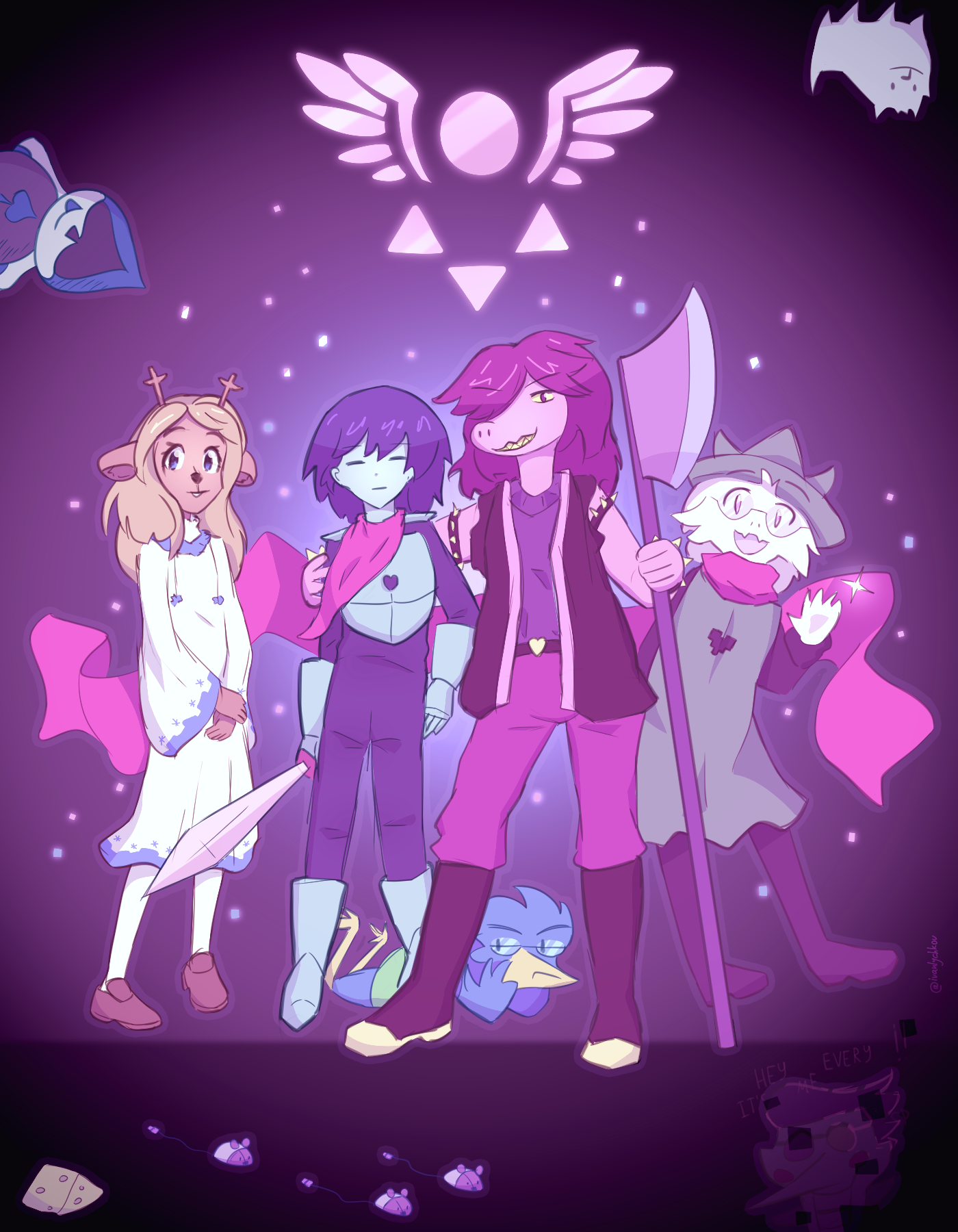 I drew a Deltarune poster or smth | Scrolller