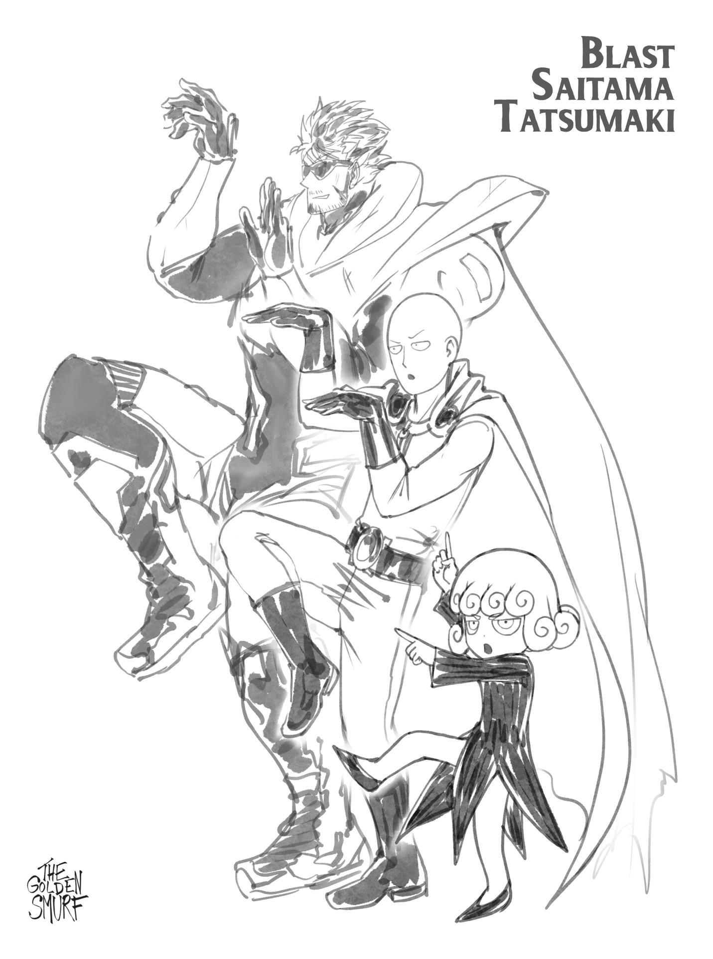 I drew Blast, Saitama & Tatsumaki. | Scrolller I drew Blast, Saitama & Tatsumaki. | Scrolller