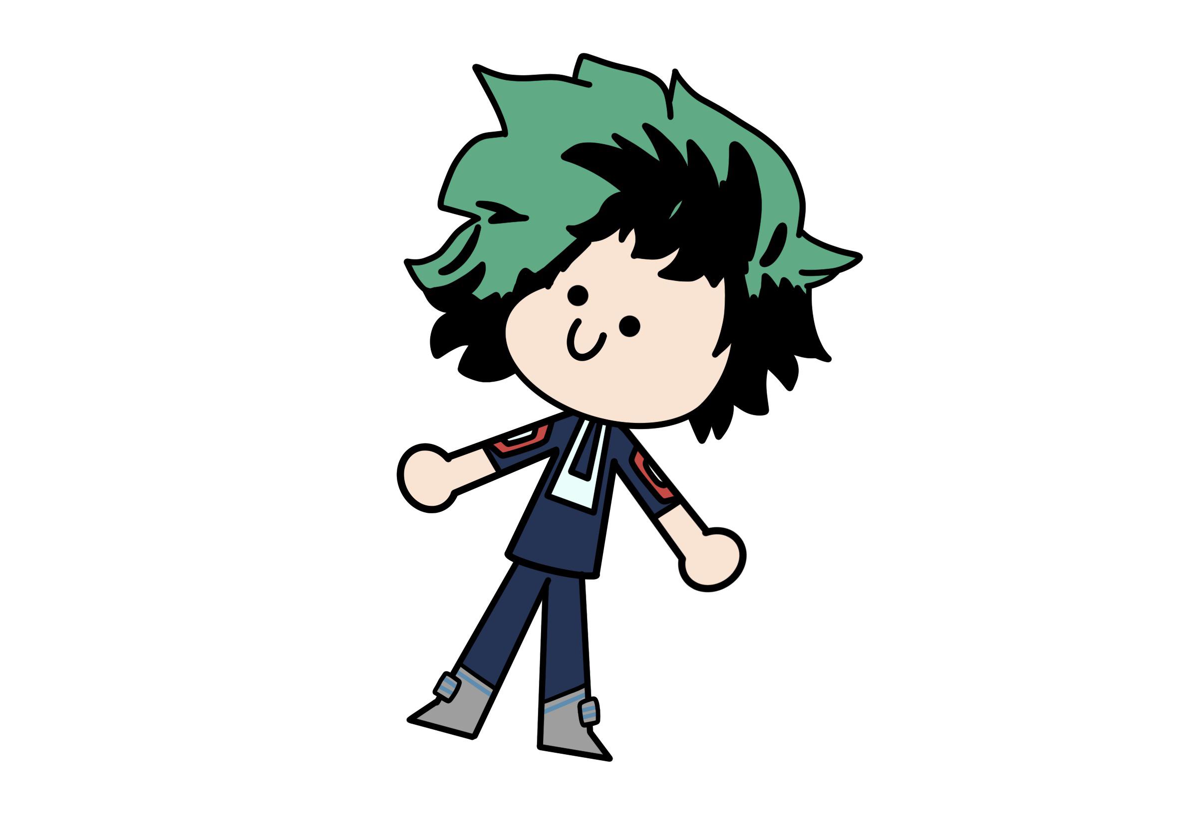 I drew Deku from My Hero Academia (in my style) | Scrolller