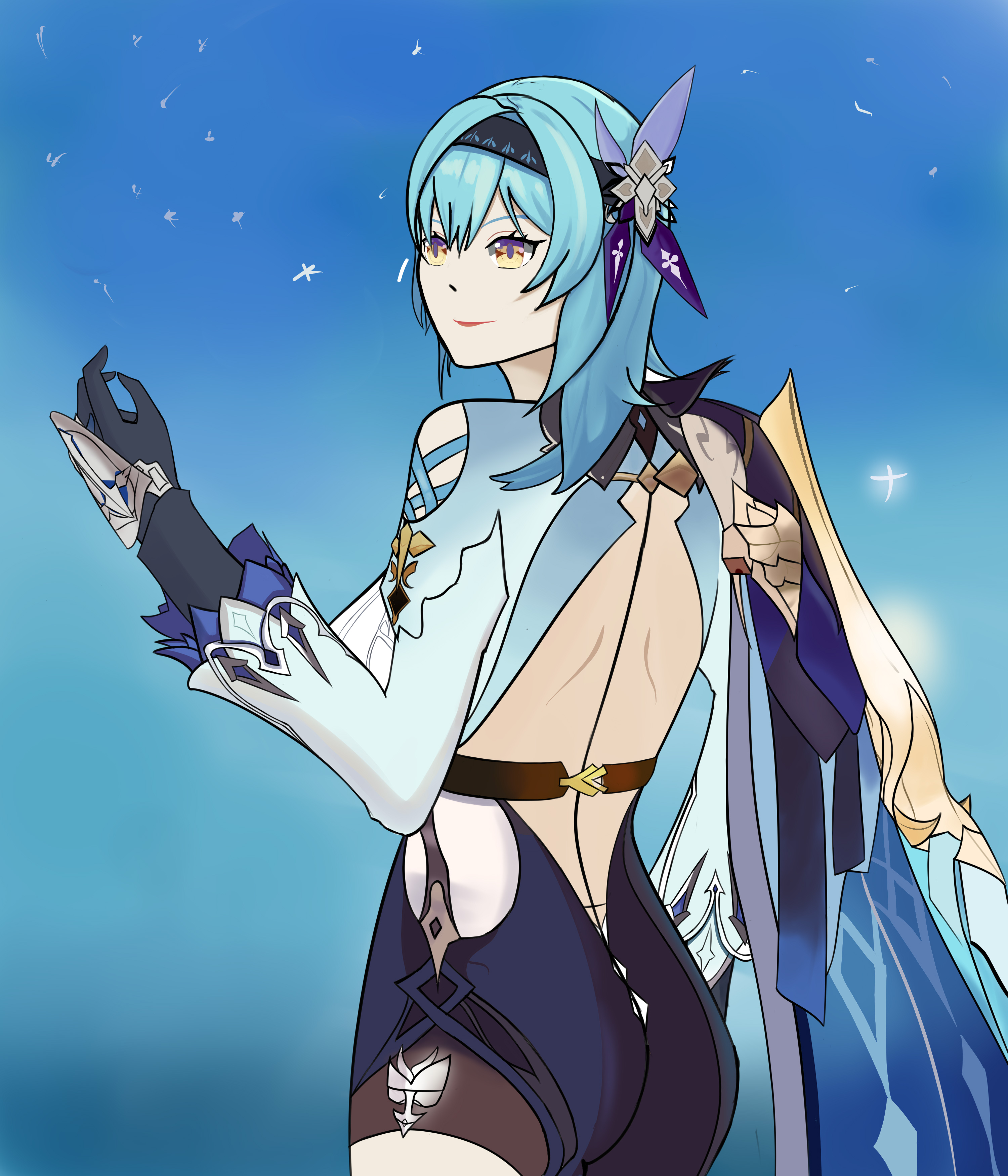 I drew Eula. Hope everyone gets her! | Scrolller