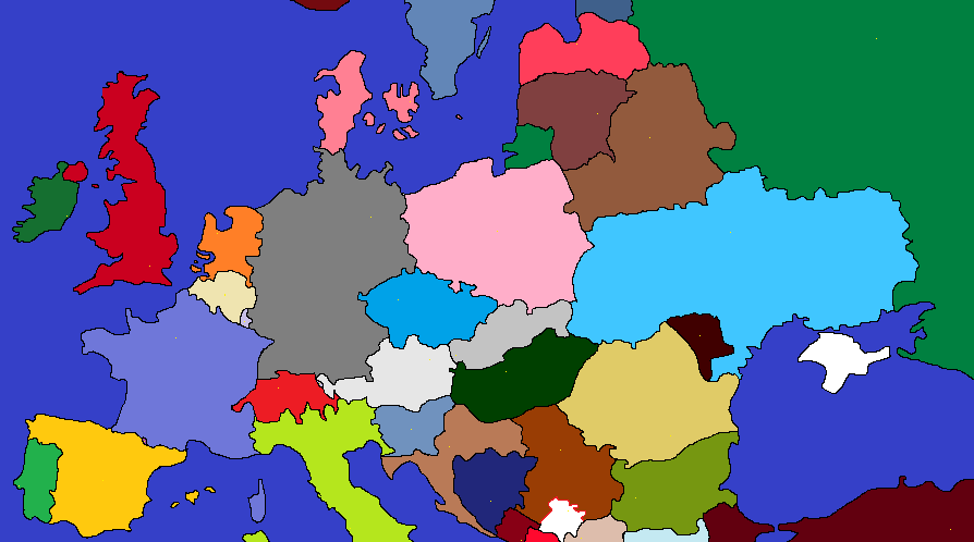 I drew Europe using MS Paint | Scrolller
