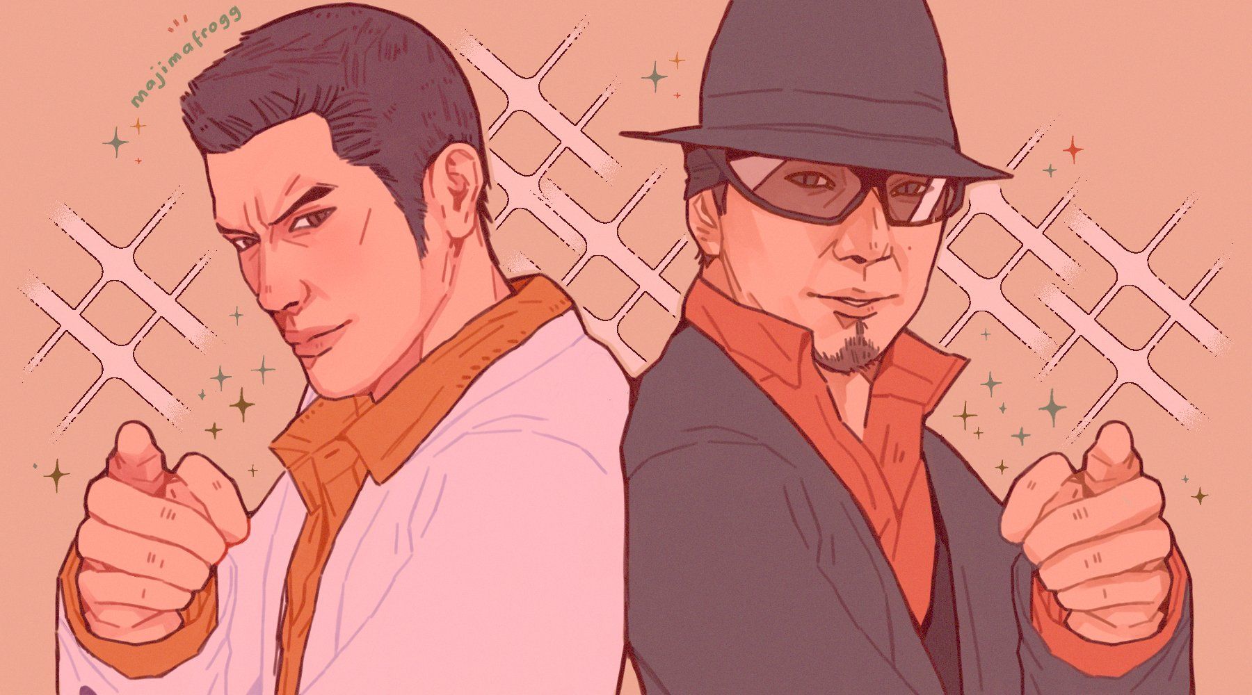 I drew Kiryu & Kuroda | Scrolller