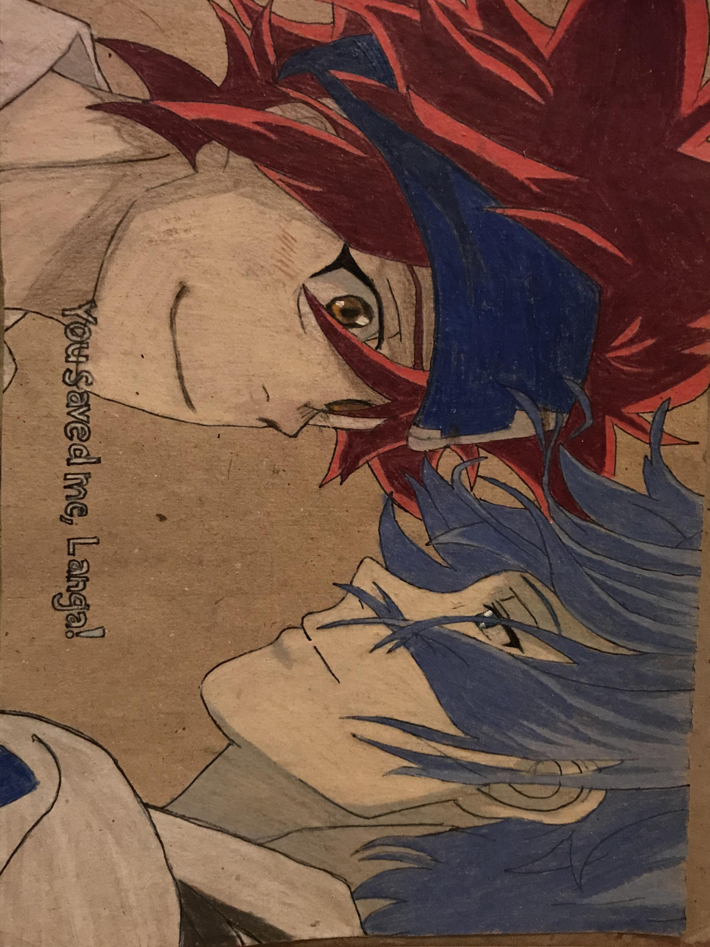 I Drew Langa And Reki One Day Reki Came Out A Bit Different But I Guess Its Okay Scrolller