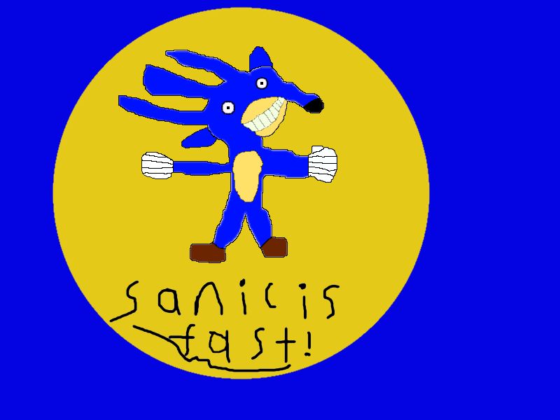 I drew sanic, in all his fastness | Scrolller
