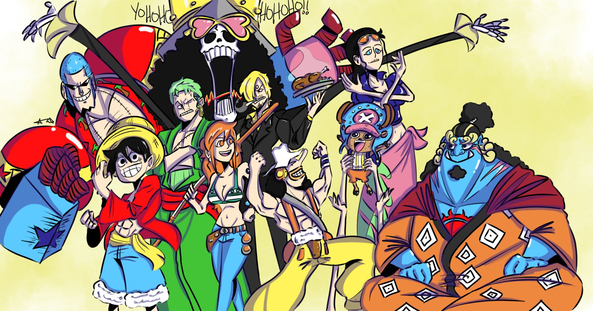 I drew the Strawhats! Super proud of this one | Scrolller