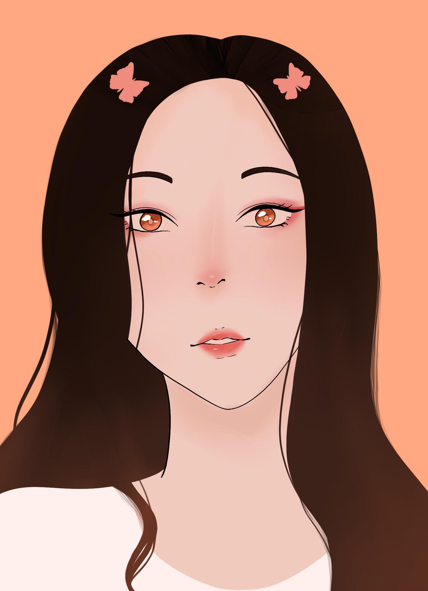 I drew Tina from one of her recent streams | Scrolller