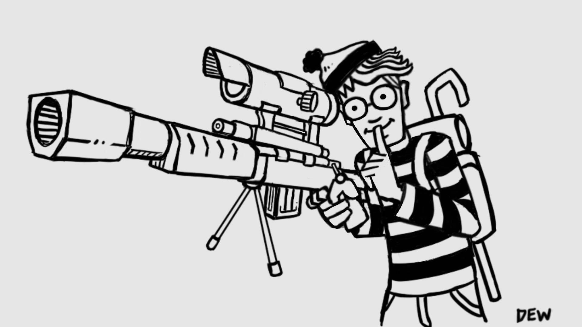 I drew Waldo. The hunters are now being hunted. | Scrolller