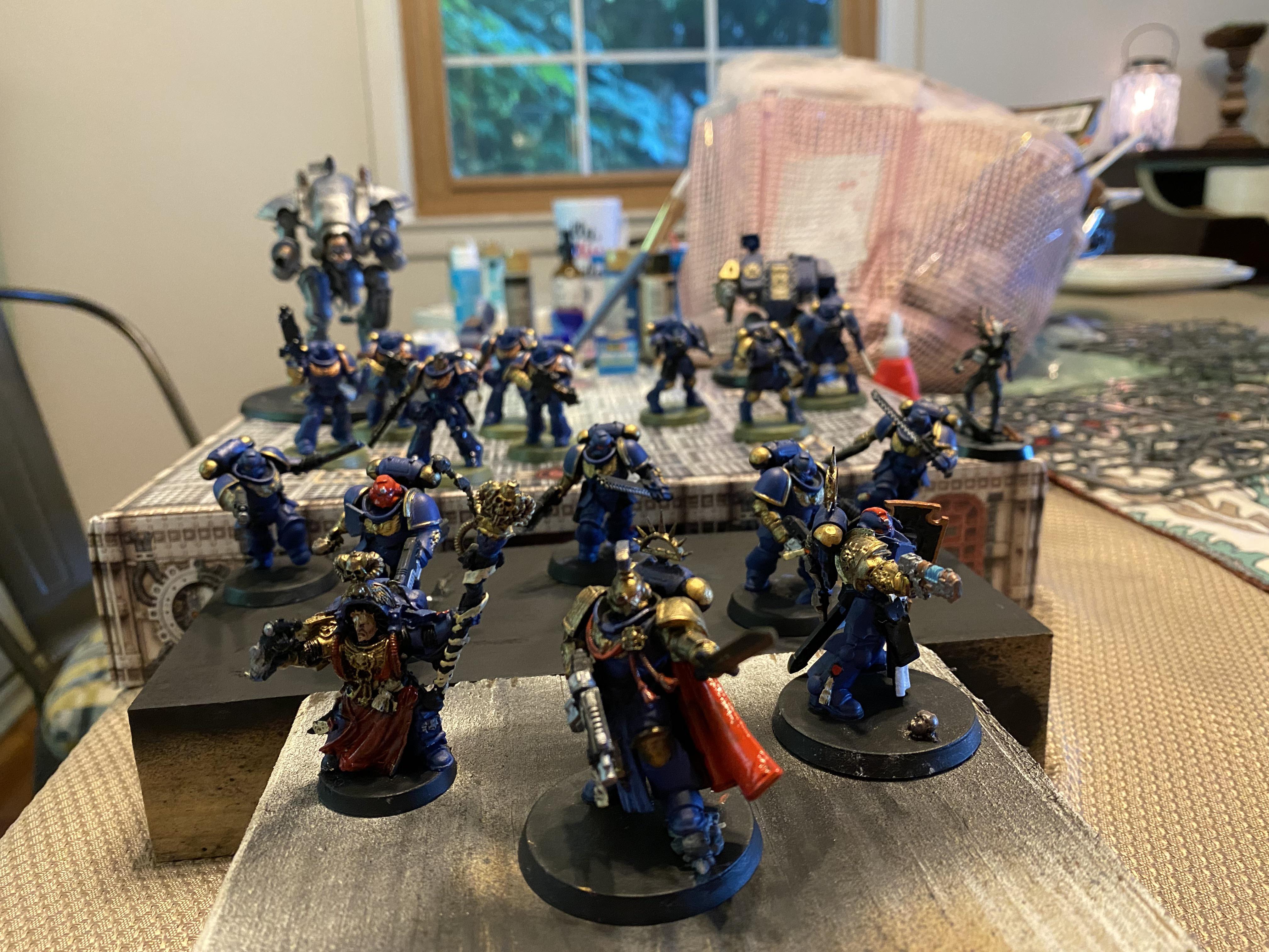 I FINALLY finished my Custom Space Marine Chapter (took me about two and a half weeks) | Scrolller