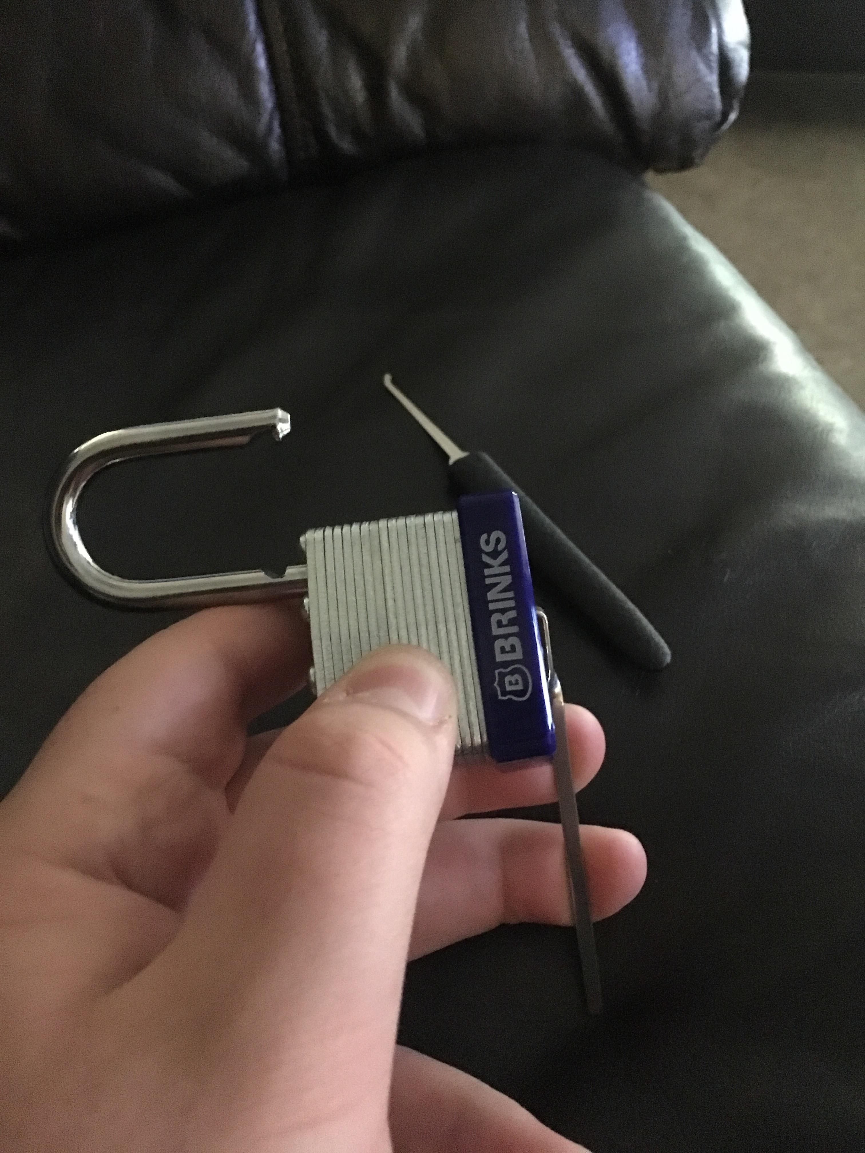 I got my first set of picks and picked my first lock! | Scrolller