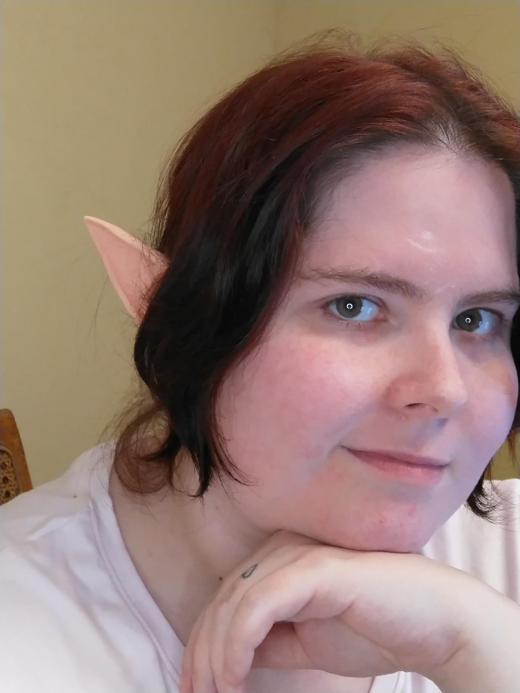 I got these elf ears yesterday, and just SOMETHING about them made me feel EXTREMELY masc ...