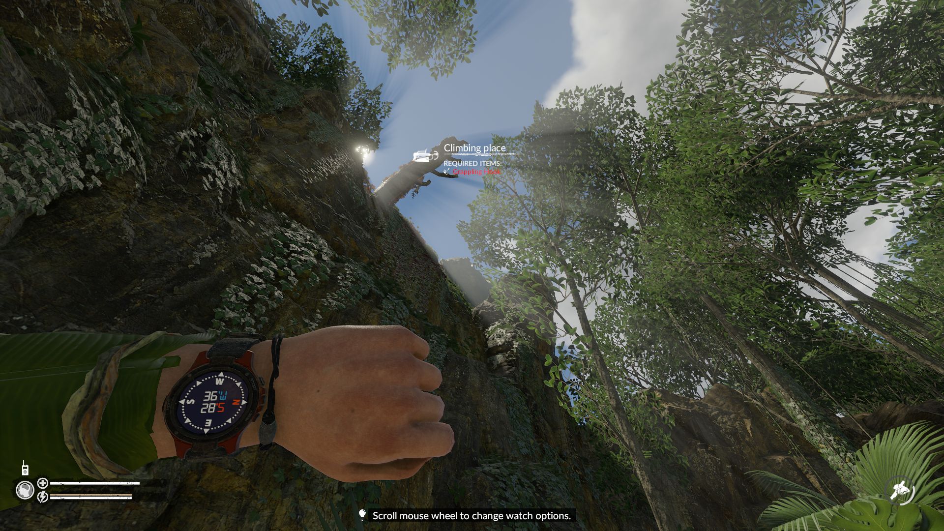 I have the grappling hook but I can't use it? Is this because this is the end of map or ...