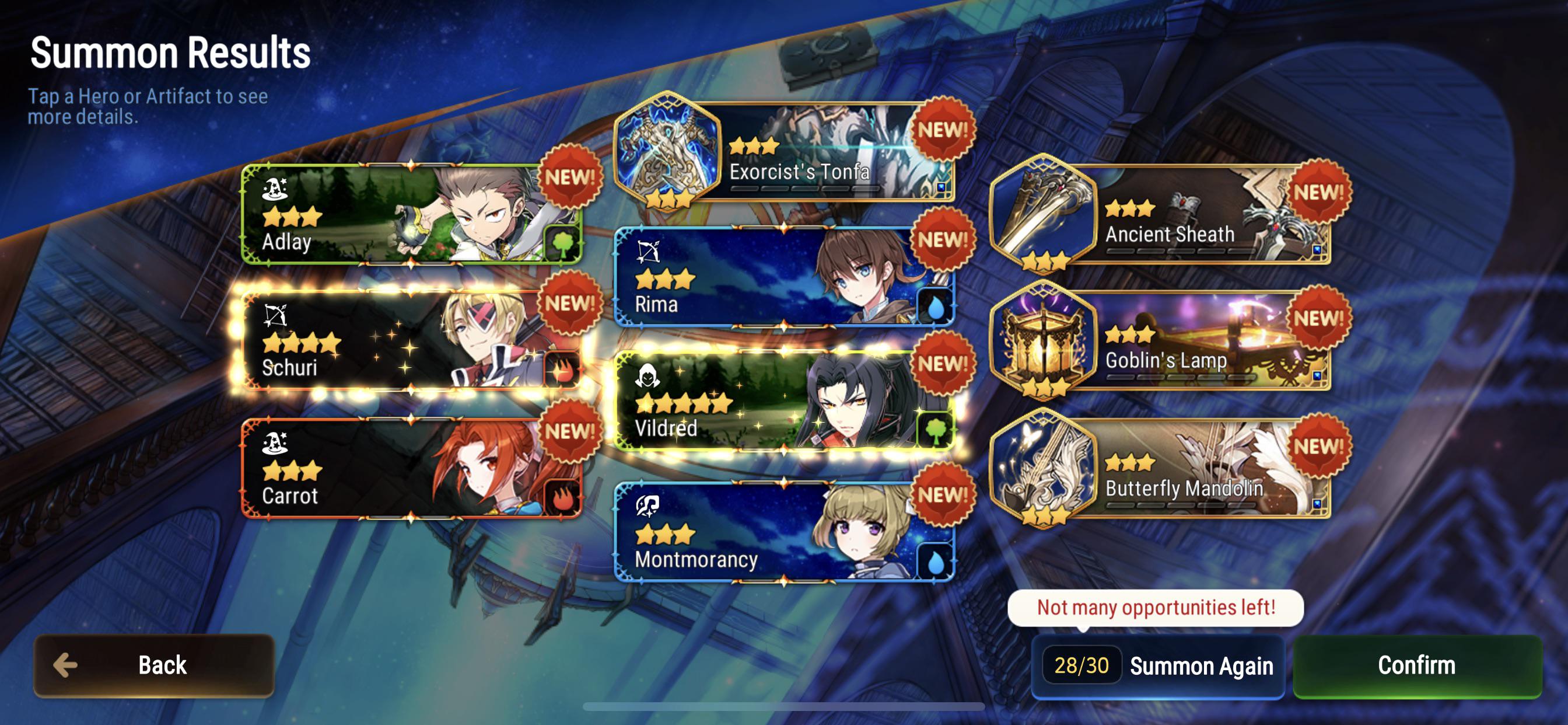 I heard Vildred is good. Should I keep this summon? Or should I keep rerolling? | Scrolller