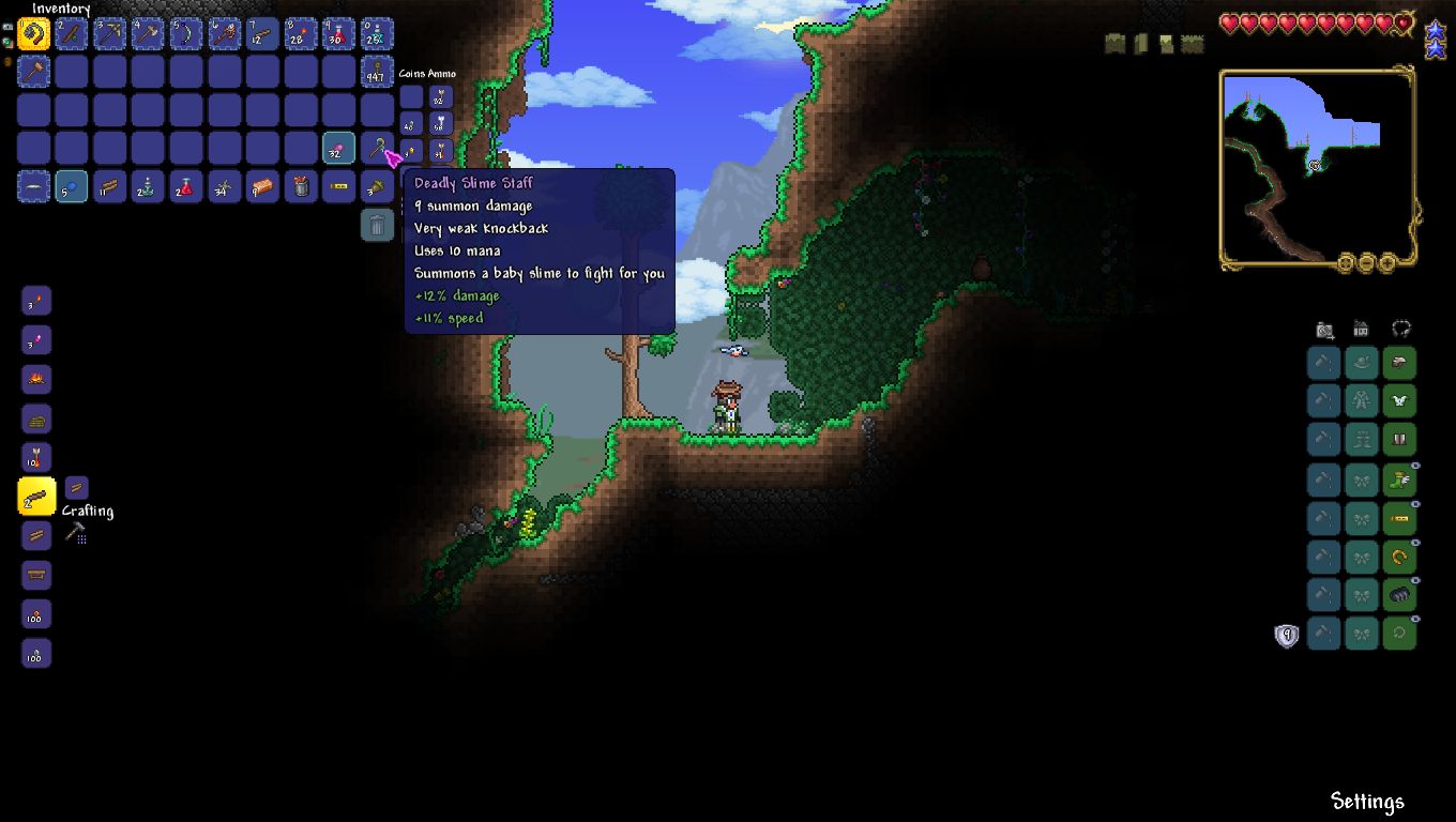 I just got the slime staff from Pinky in my Expert World!! | Scrolller