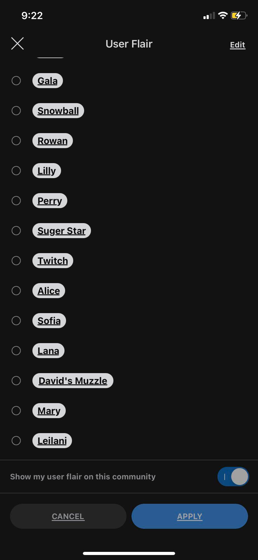 I just wanna let the mods know that the Sugar Star user flair has a typo | Scrolller