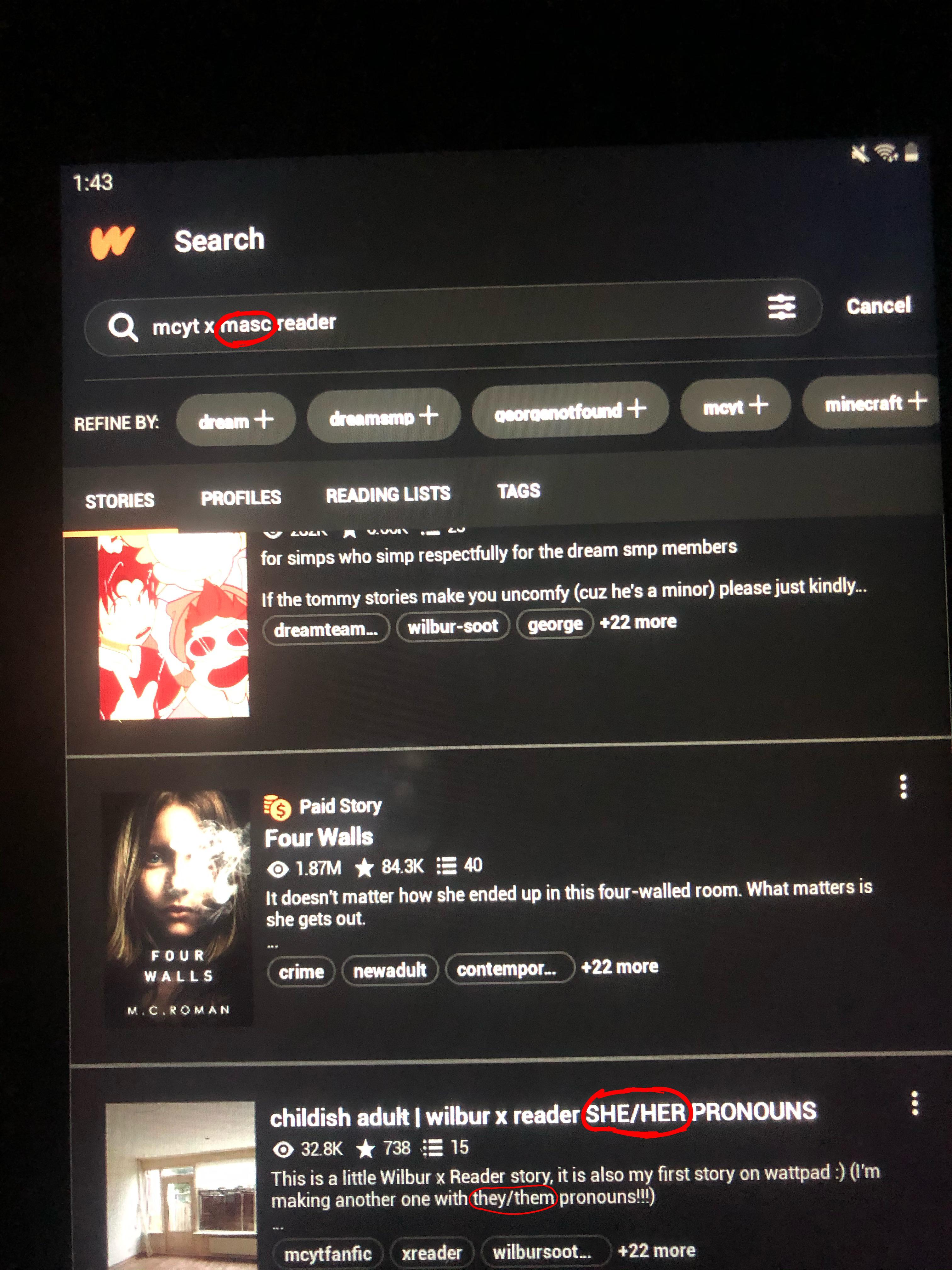 i just wanted some he/him pronoun validation :(( | Scrolller