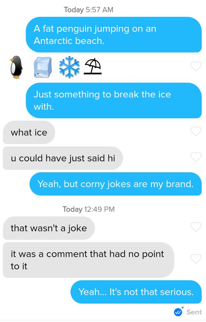 "I like corny jokes." Um... You sure about that? | Scrolller