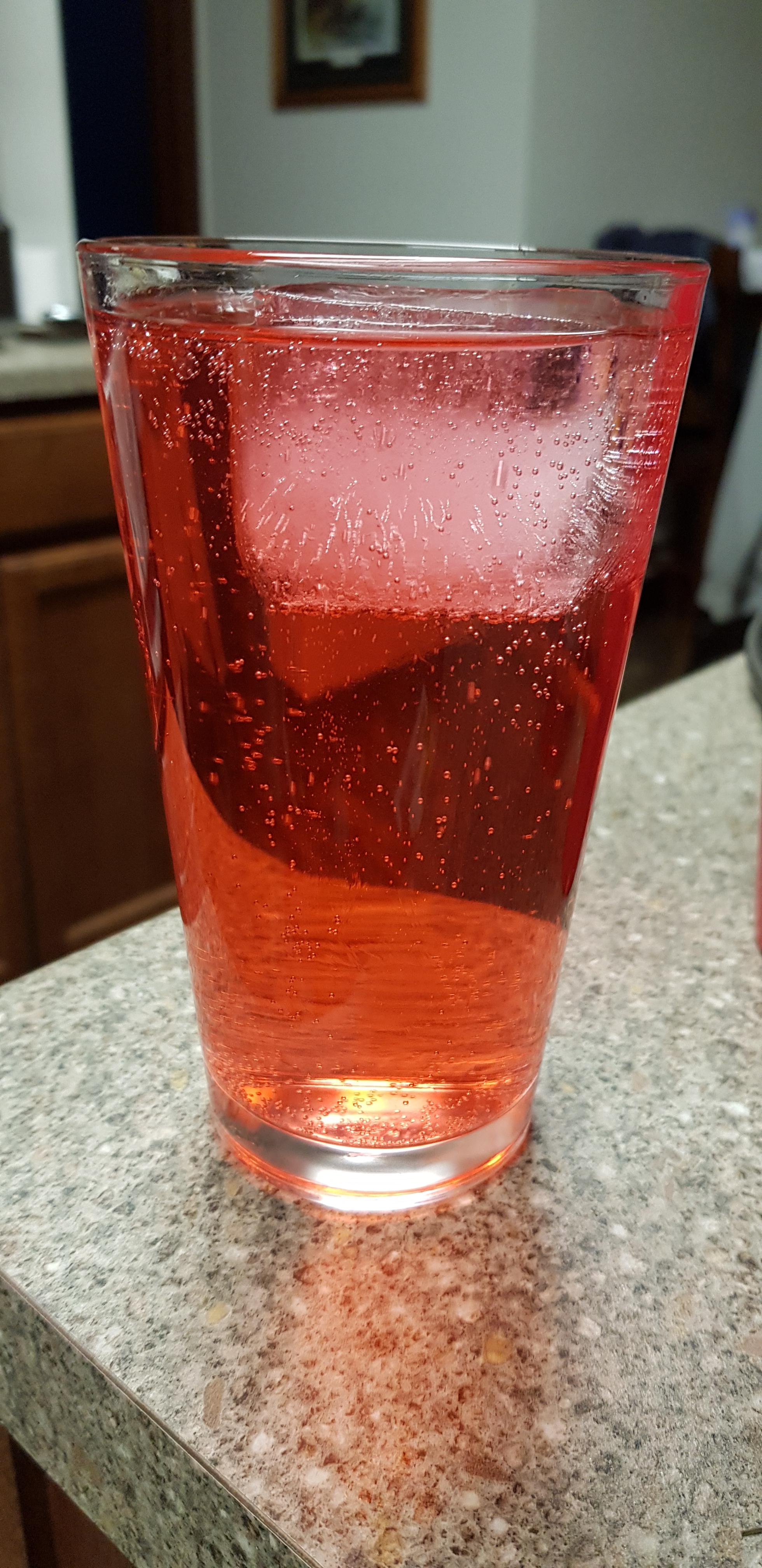 I like to combine Bang energy drinks, vodka, and a splash of grenadine. Here's to one more day ...