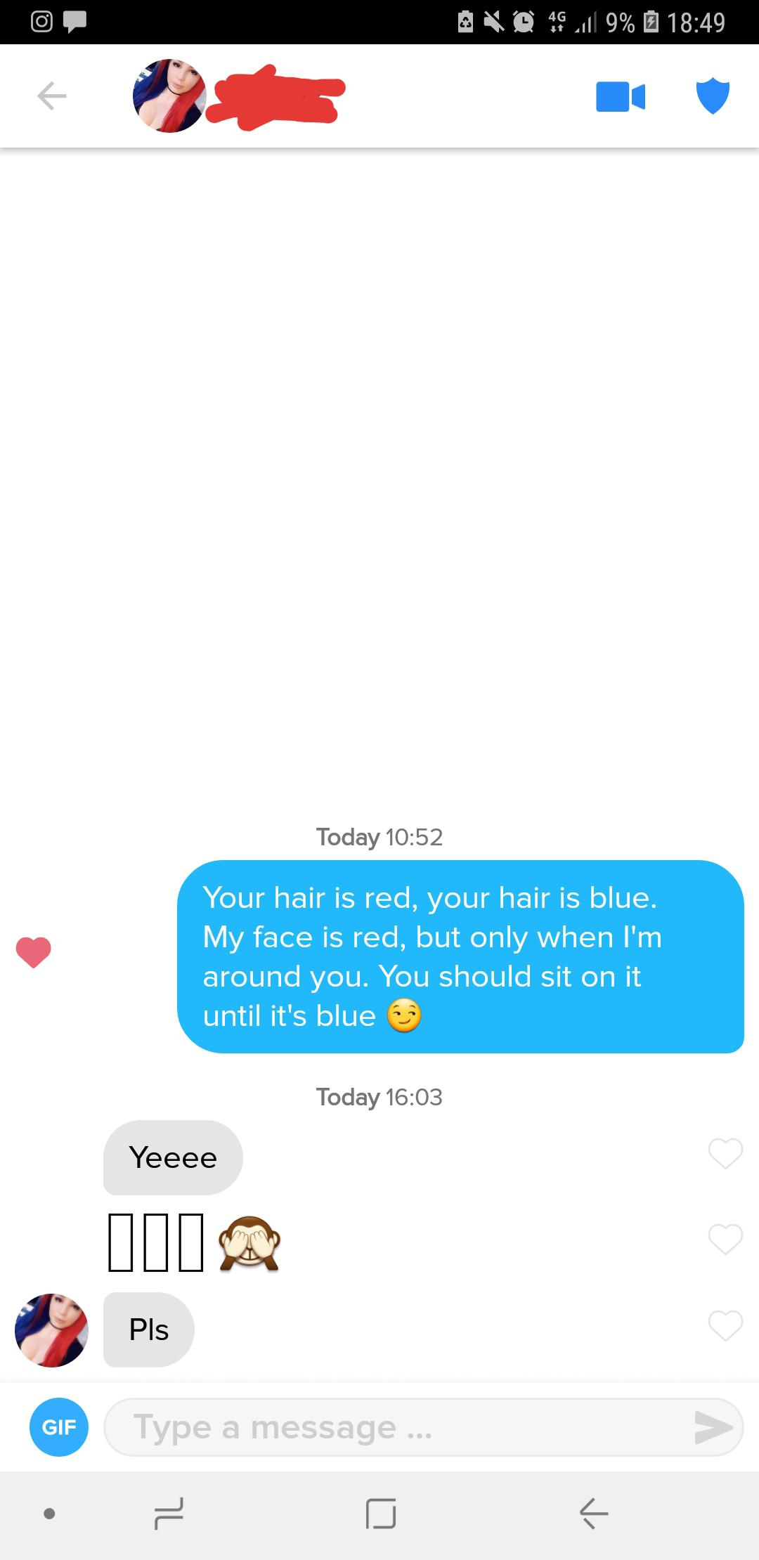 I love it when their profile has something to base my pickup line on | Scrolller