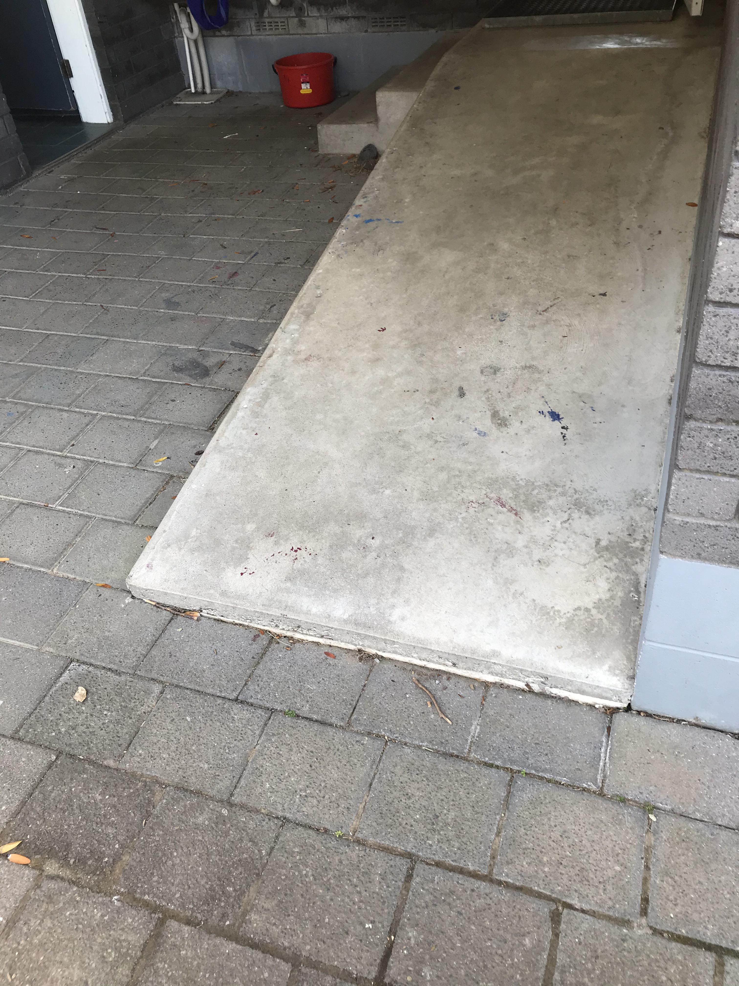 I love to take my wheelchair up a small gap before the ramp | Scrolller