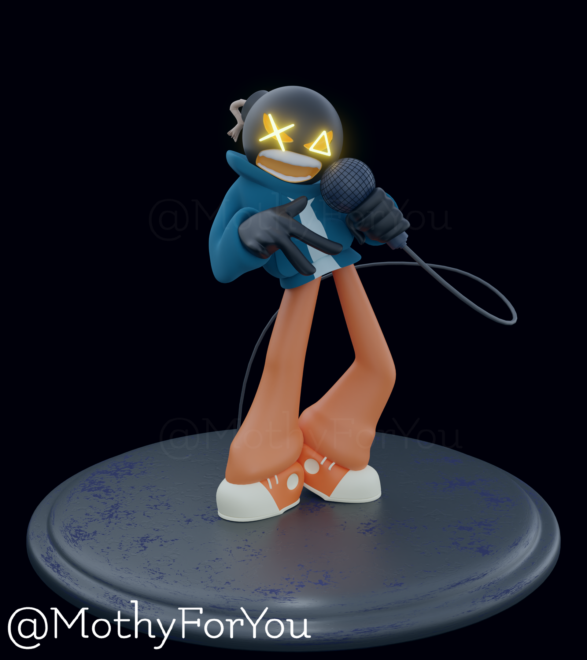 I made a 3d model of Whitty! | Scrolller