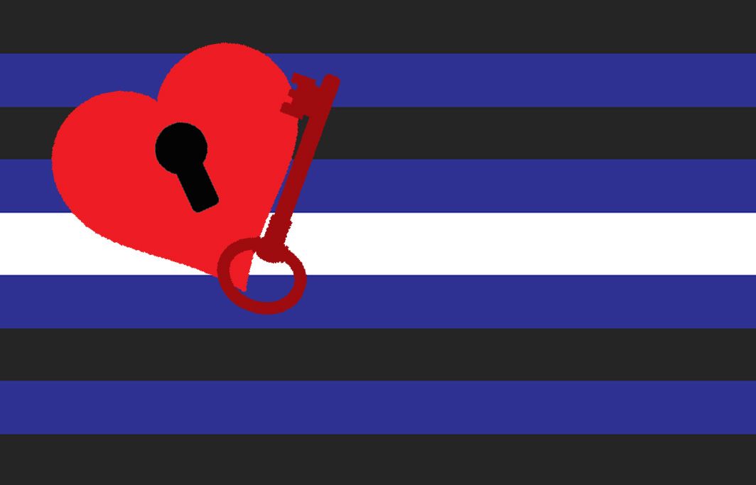 I made a Chastity Kinky Flag. I couldn't smooth the lock and key though | Scrolller