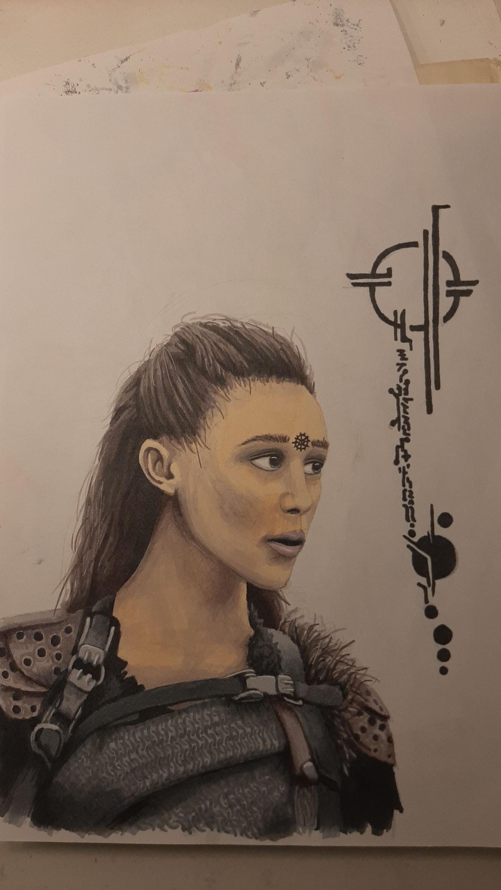 I made a drawing of lexa | Scrolller