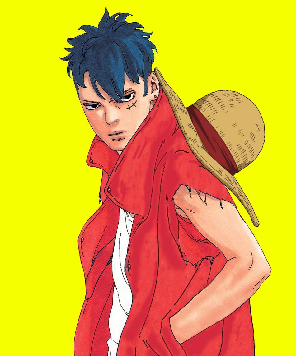 I made a Monkey D. Luffy fanart based on Kawaki. One Piece in Naruto artstyle. | Scrolller