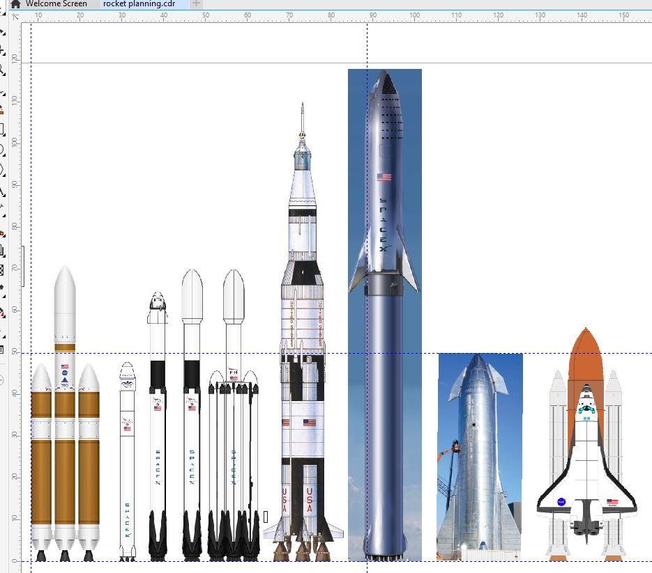 I made a more accurate size comparison of Starship with other rockets | Scrolller
