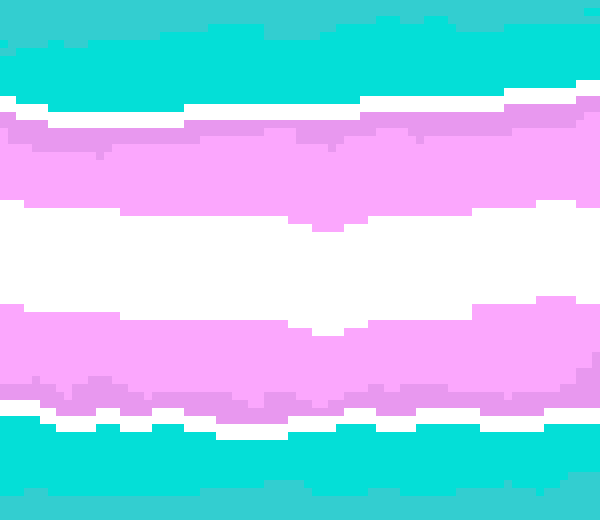 I made a pixel art trans flag! | Scrolller